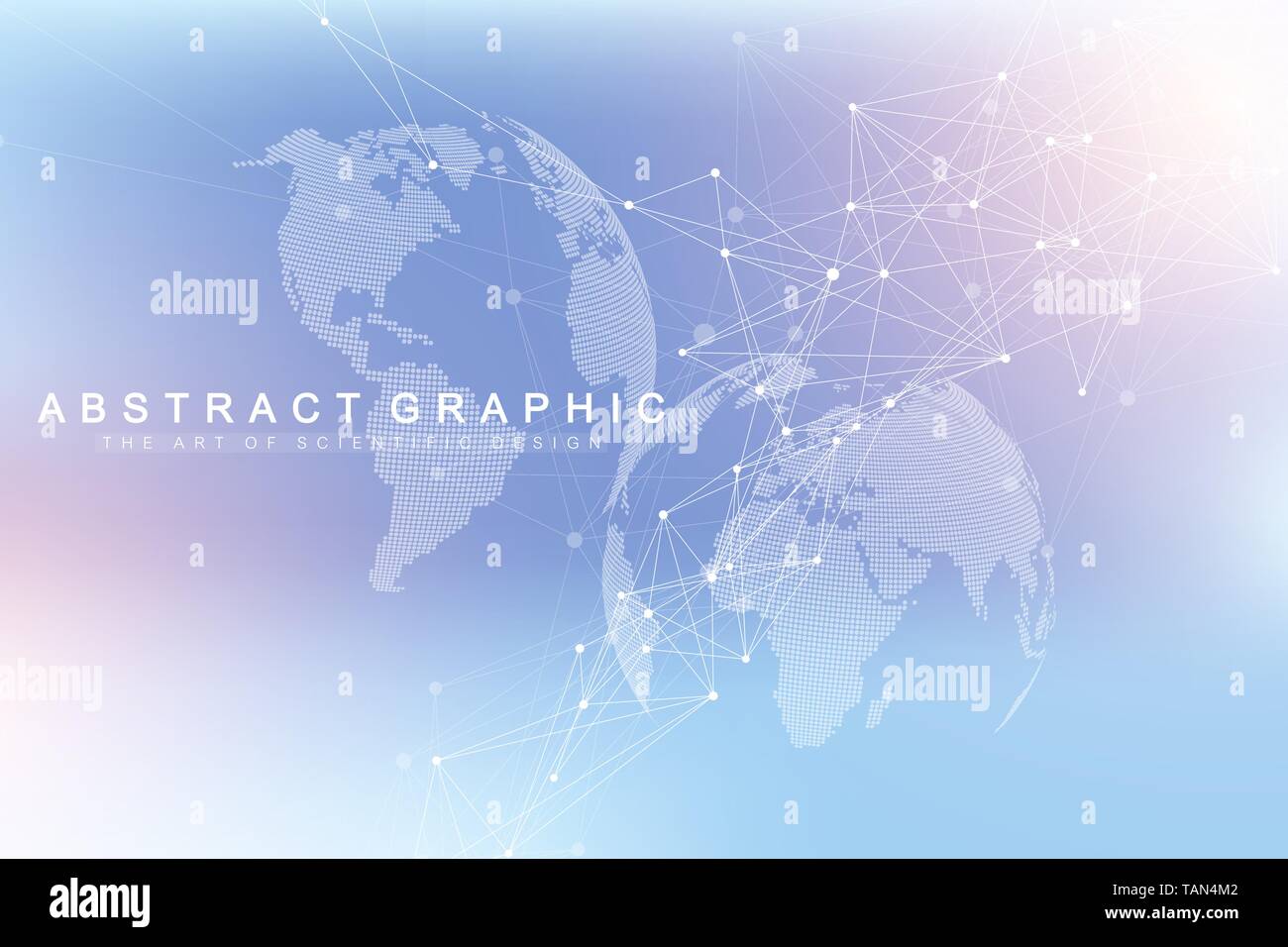 Big Data Visualization Geometric Abstract Background Visual Information Complexity Futuristic