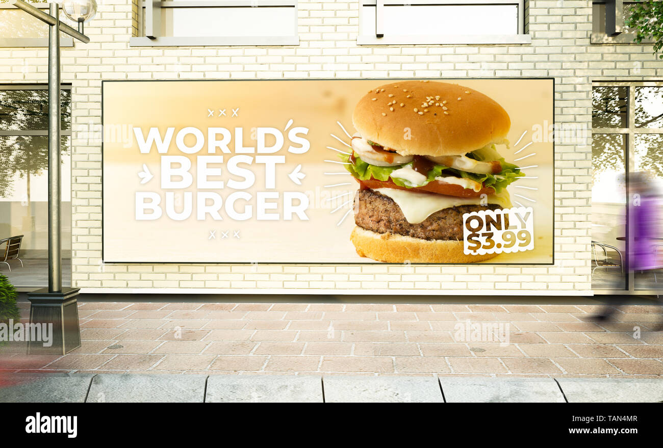 Burger poster hi-res stock photography and images - Alamy