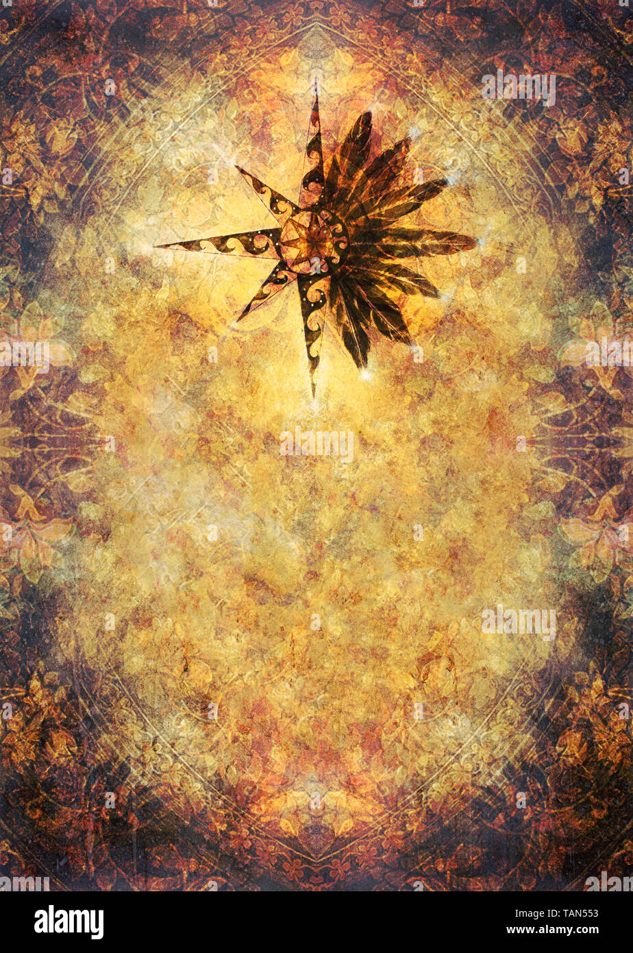 Loral mandala design hi-res stock photography and images - Alamy