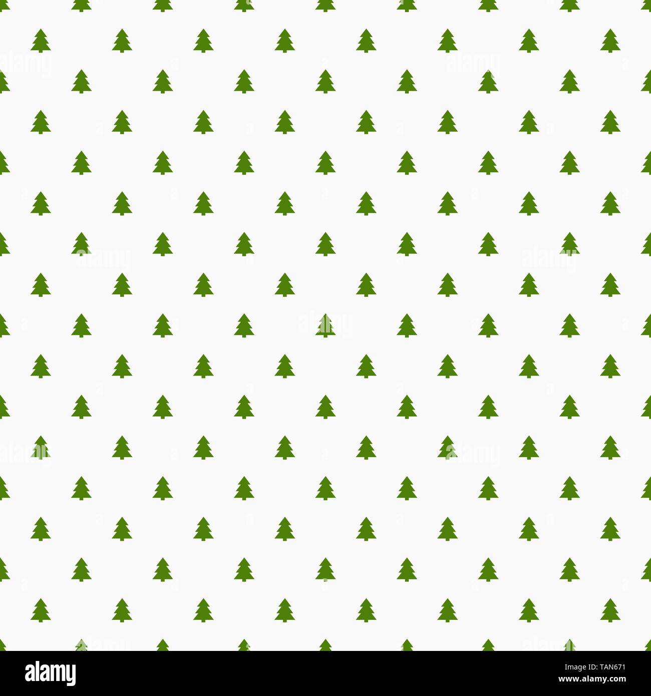 Little Christmas trees seamless pattern. Vector illustration Stock ...