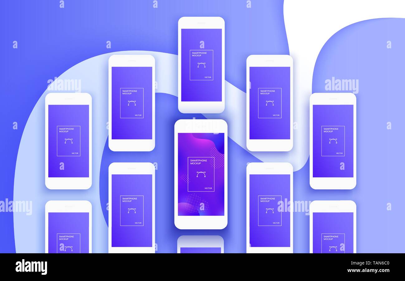 Mockups preview Stock Vector Images - Alamy