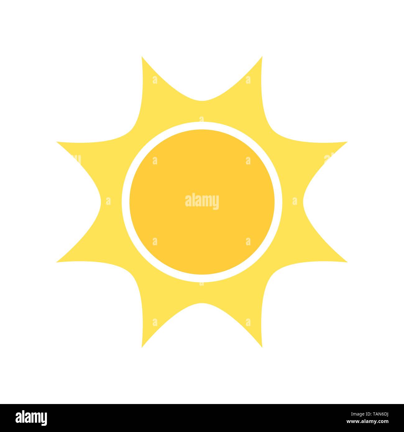 Cute sun icon. Vector illustration Stock Vector Image & Art - Alamy
