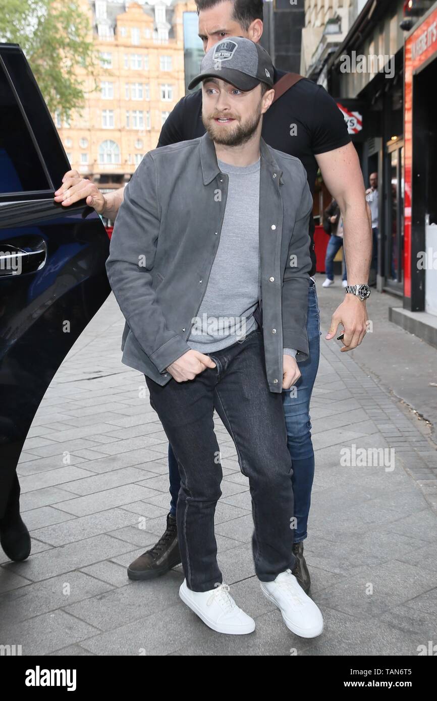 Daniel Radcliffe seen arriving at Global studios Featuring: Daniel ...