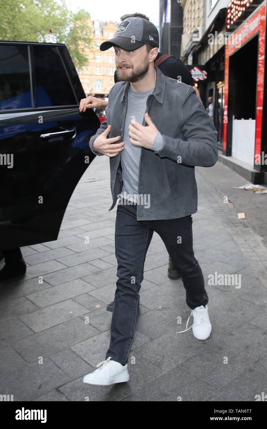 Daniel Radcliffe seen arriving at Global studios Featuring: Daniel ...