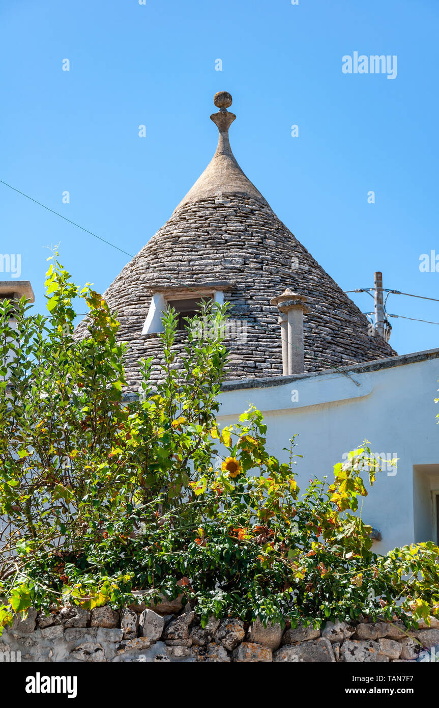 Alberobello, Italy. The picturesque village of trulli. Stone houses ...