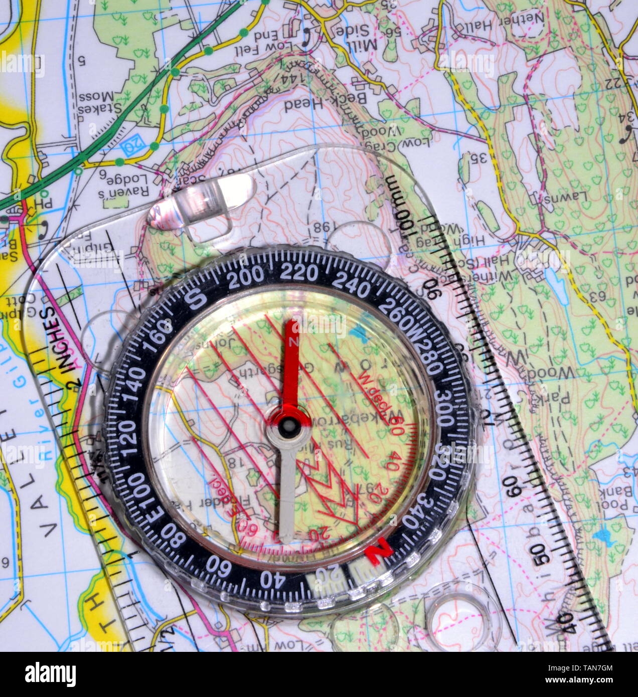 Orienteering compass hi-res stock photography and images - Alamy
