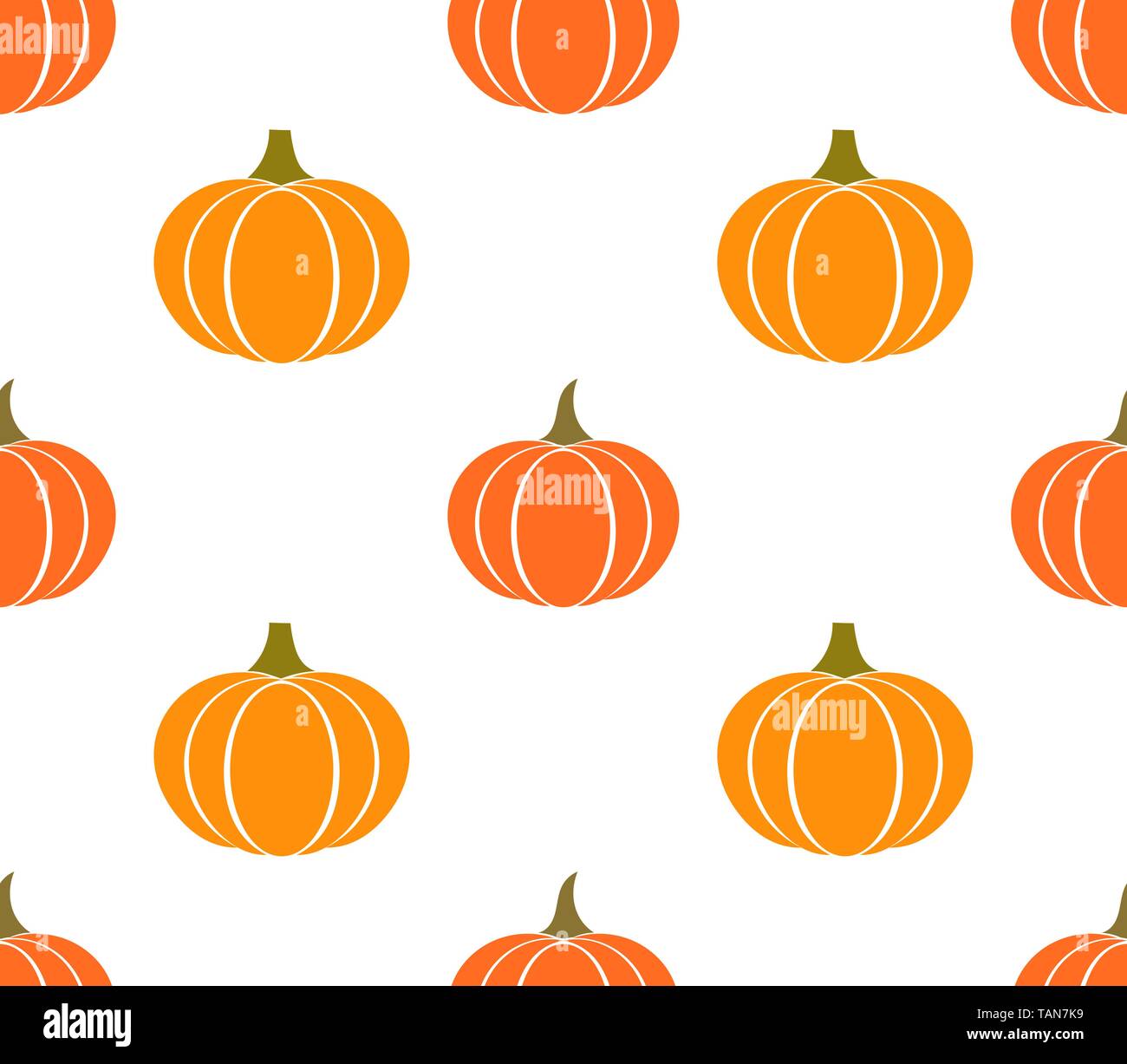 Autumn pumpkins seamless pattern. Vector illustration Stock Vector ...