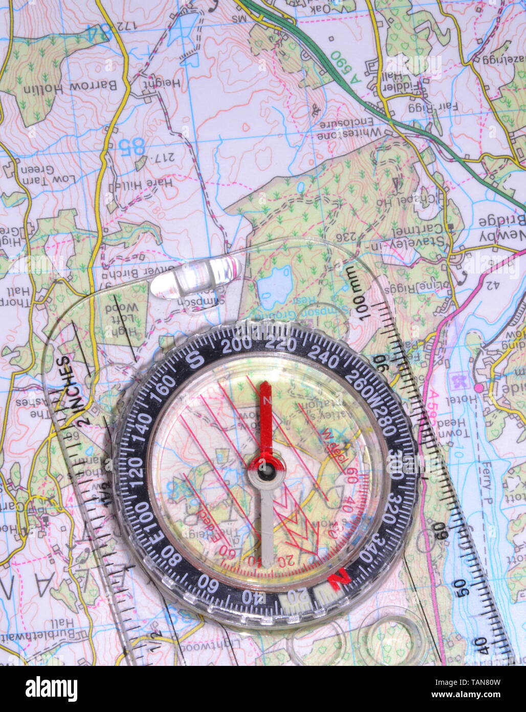 Mapping compass hi-res stock photography and images - Alamy