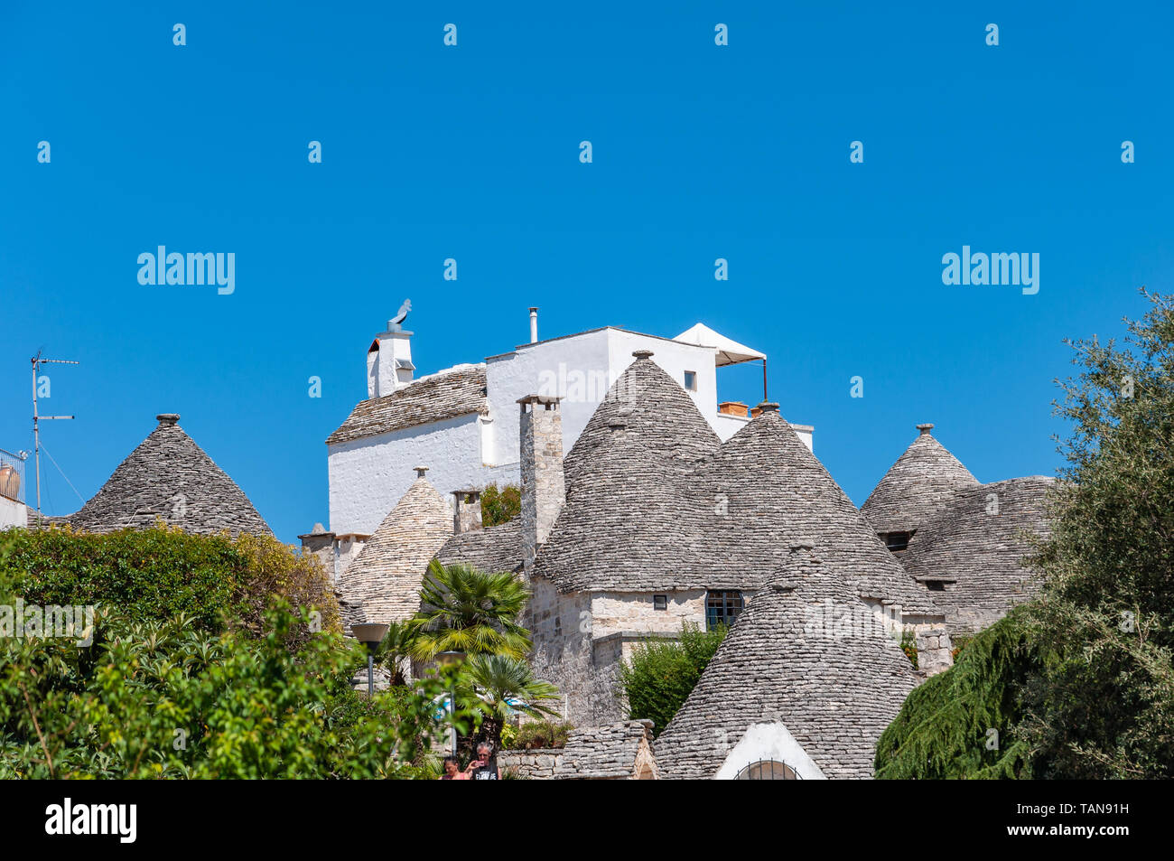 Alberobello, Italy. The picturesque village of trulli. Stone houses ...