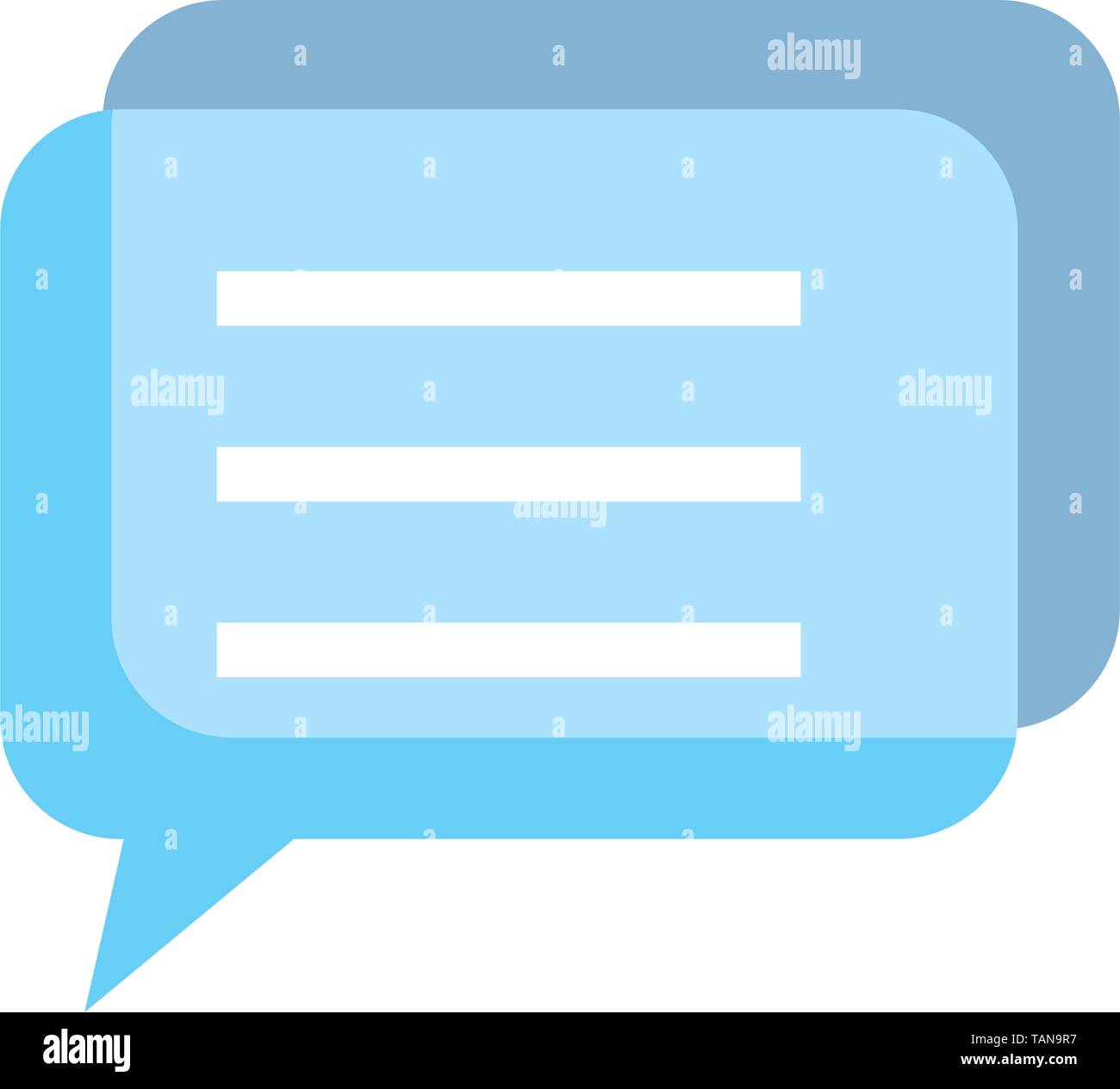 speech bubble message icon vector illustration Stock Vector Image & Art - Alamy