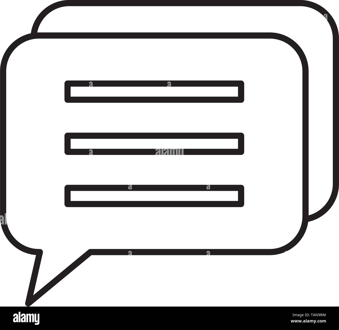 speech bubble message icon vector illustration Stock Vector Image & Art ...