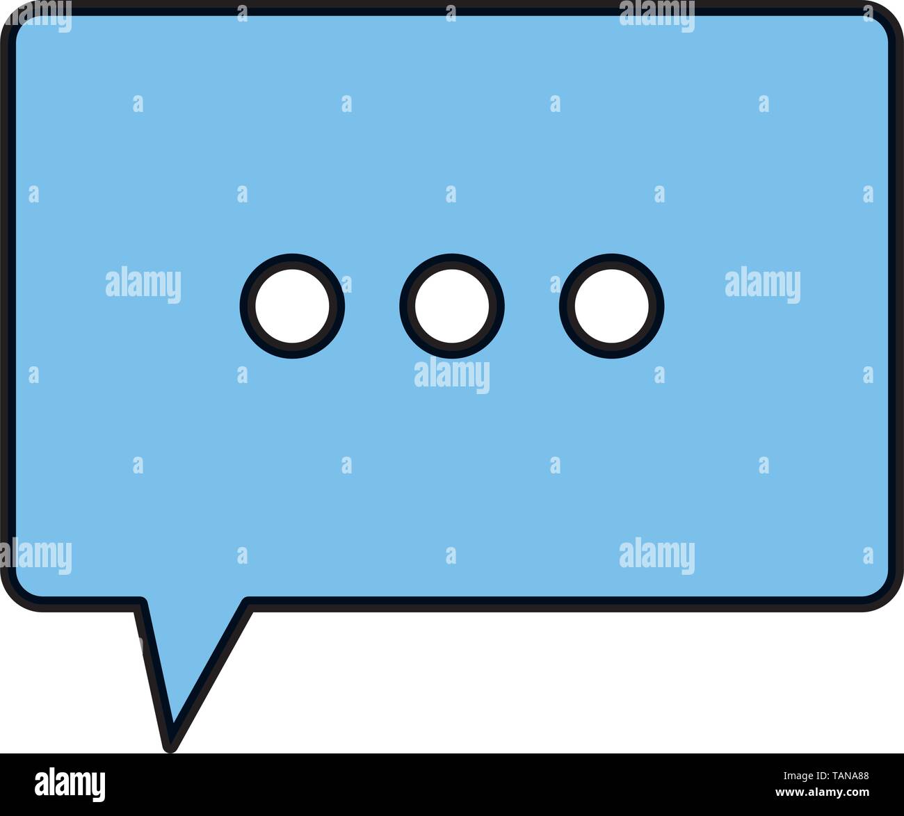 speech bubble message icon vector illustration Stock Vector Image & Art ...