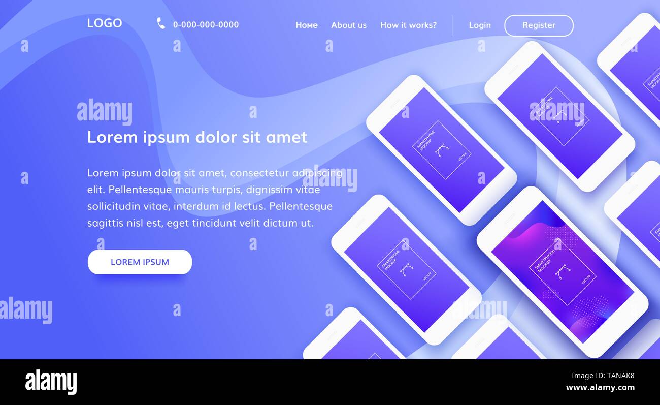 User interface concept home Stock Vector Images - Alamy