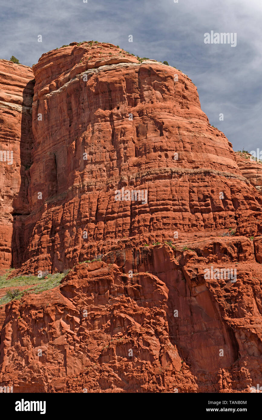 Red Sandstone Bluff in the Desert near Sedona, Arizona Stock Photo - Alamy