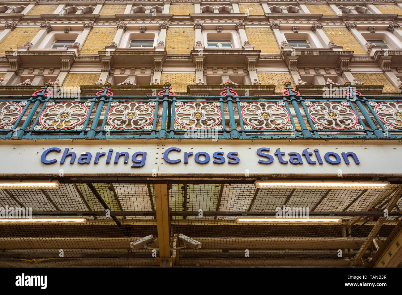 London, UK - May 14 2018: Charing Cross station is the terminus of the ...