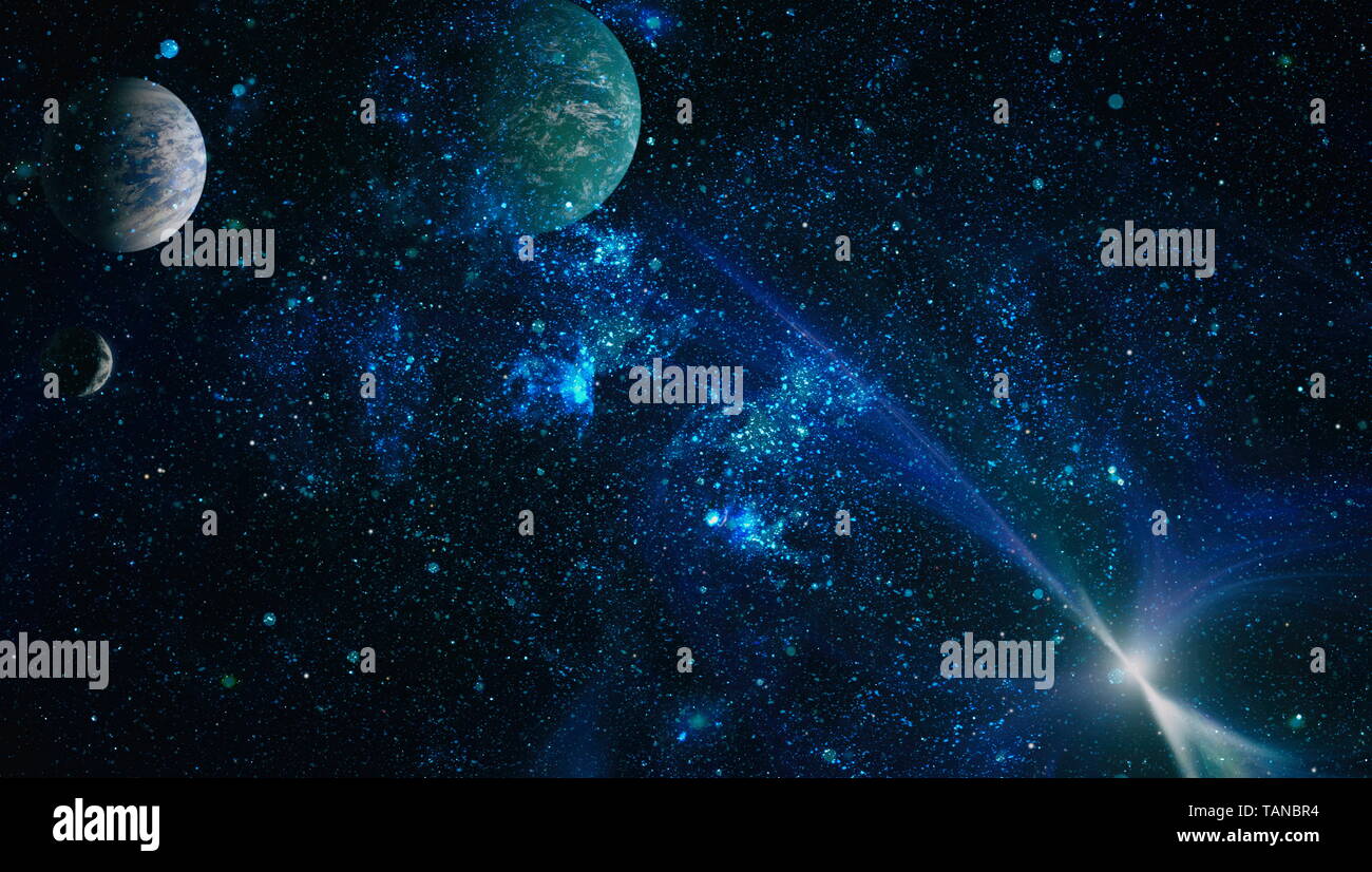 Sparkle shinny blue star particle motion on black background, starlight ...