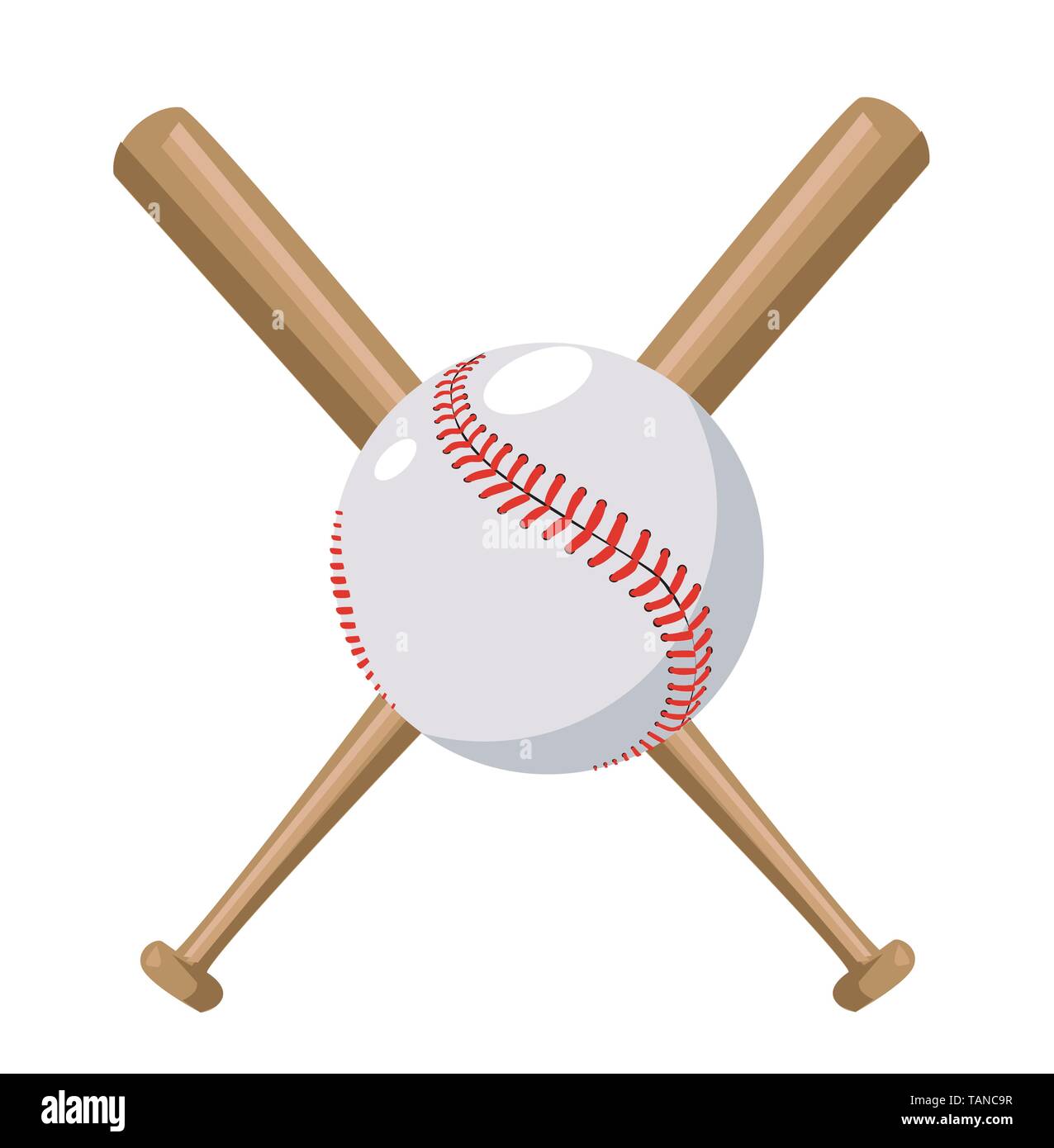 Baseball vector illustration with baseball bat Stock Vector Image & Art ...