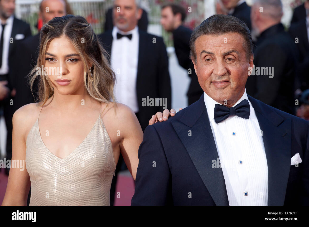 Sistine Rose Stallone and Sylvester Stallone at the closing ceremony ...