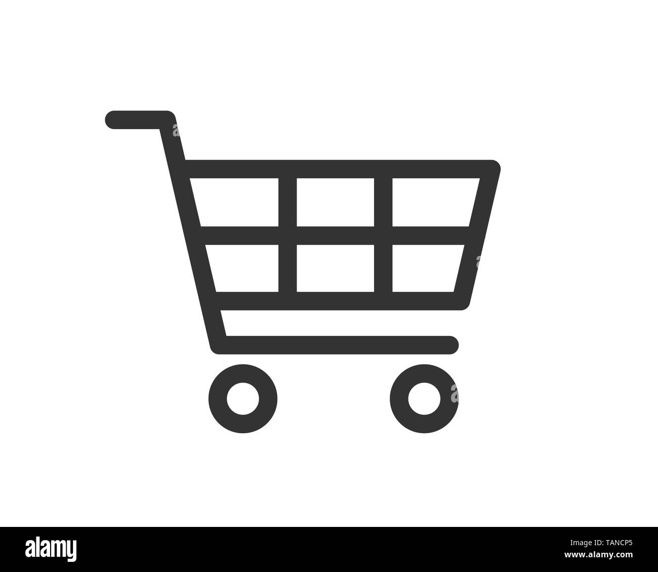 shopping cart icon vector Stock Vector Image & Art - Alamy