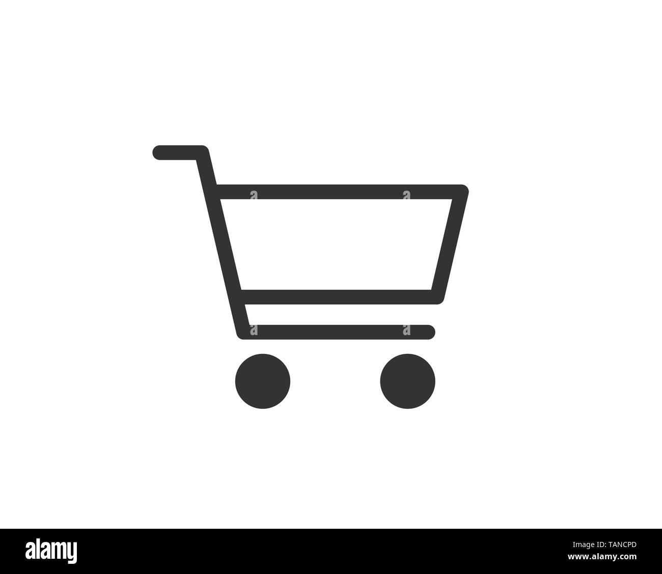 shopping cart icon vector Stock Vector Image & Art - Alamy