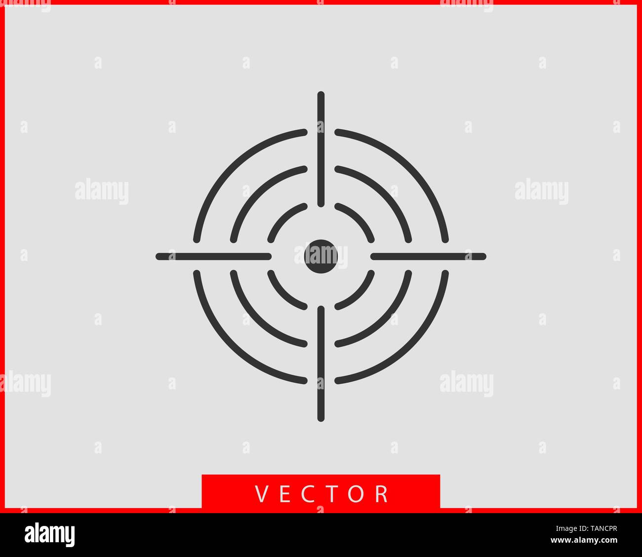 Target icon vector Stock Vector Image & Art - Alamy