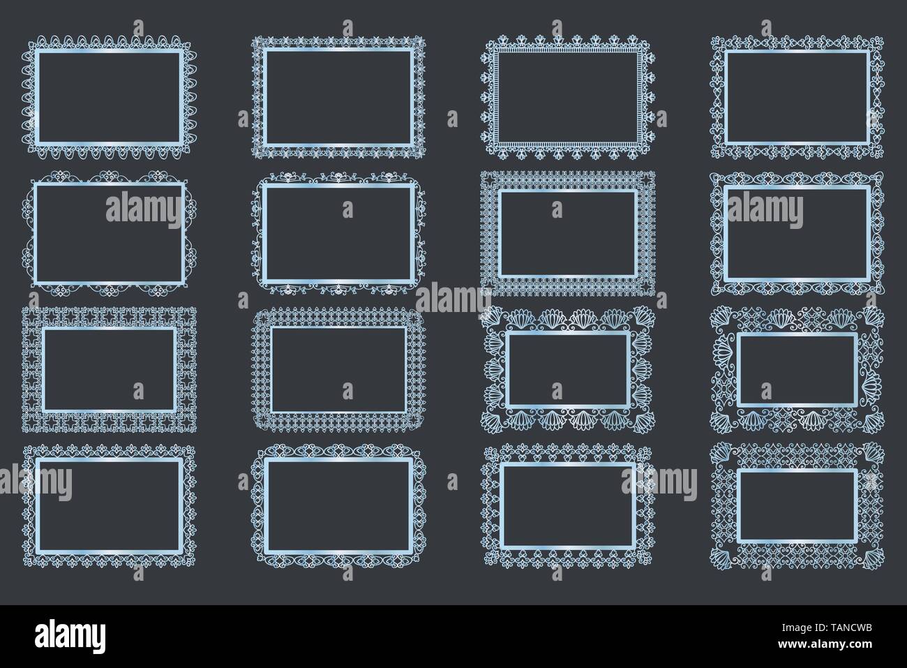 Carved borders Stock Vector Images - Alamy