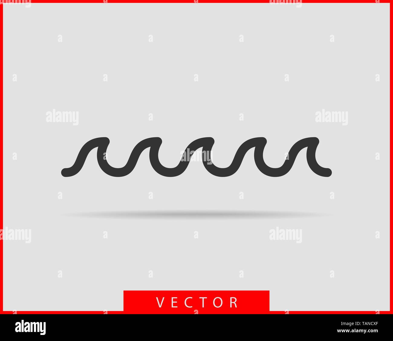 Waves vector design. Water wave icon. Wavy lines isolated Stock Vector ...