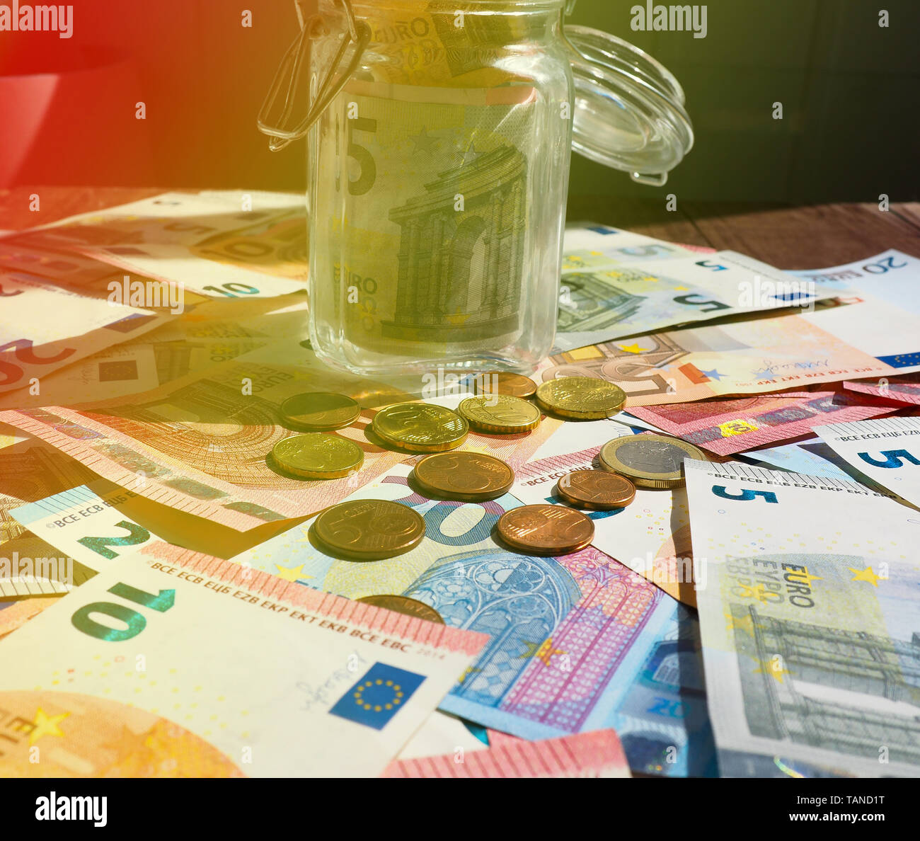Money under table hi-res stock photography and images - Alamy
