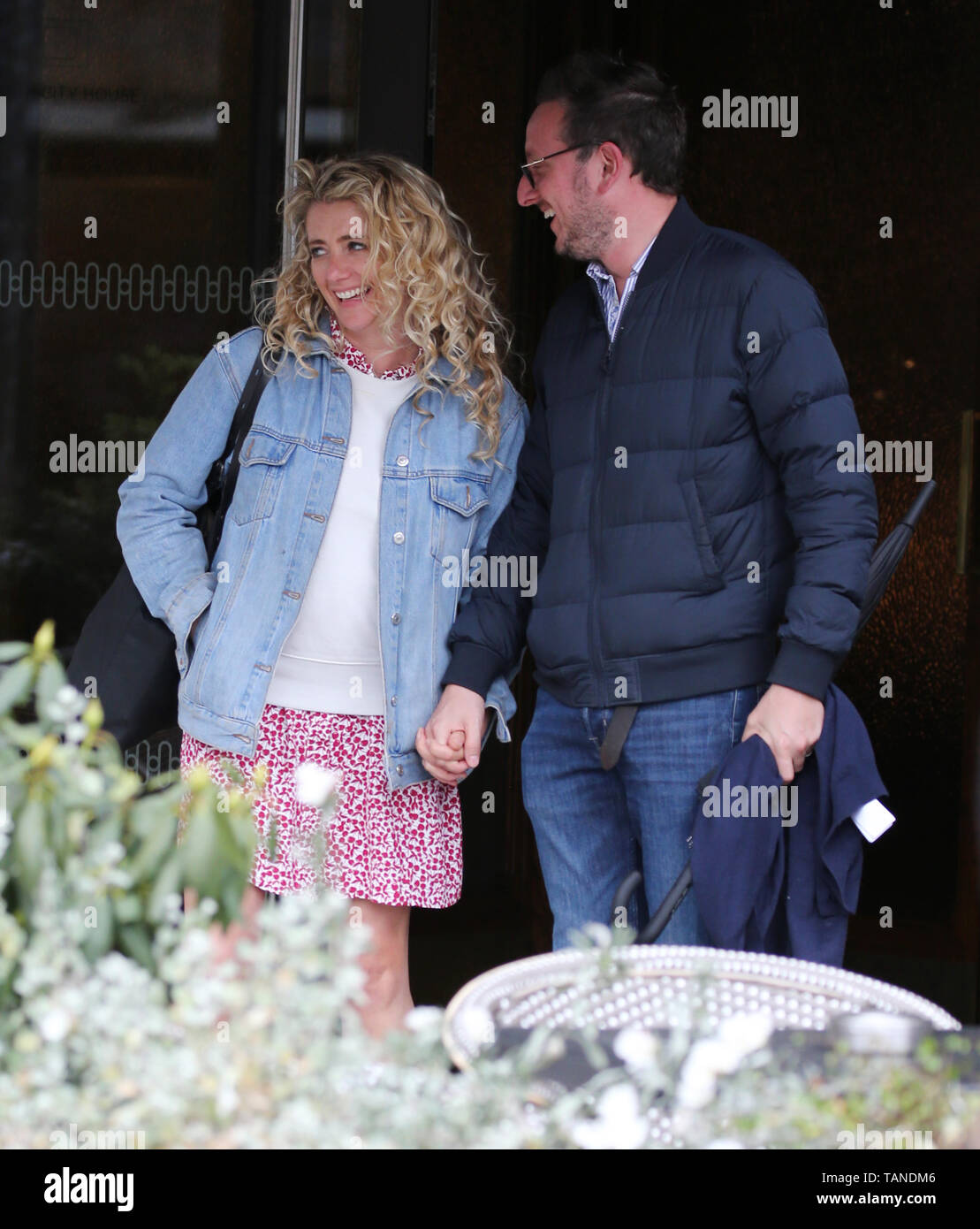 Louisa Clein and her husband Jeremy outside ITV Studios Featuring ...