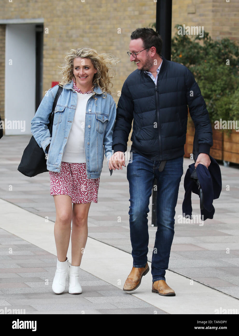 Louisa Clein and her husband Jeremy outside ITV Studios Featuring ...