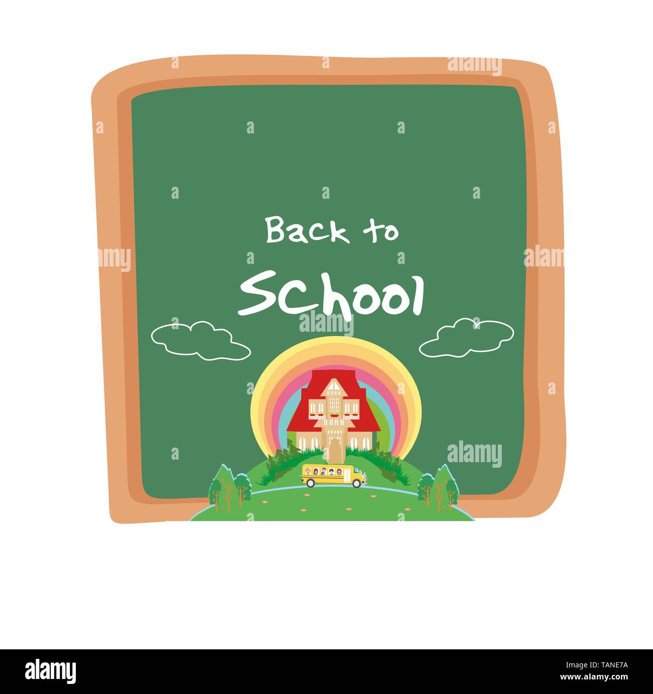 Back to school card Stock Vector Image & Art - Alamy