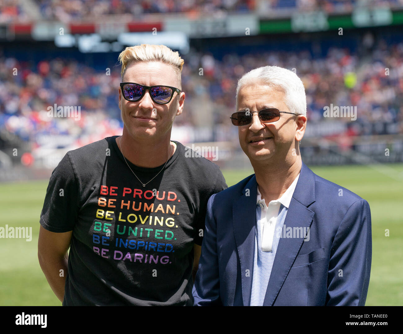 Harrison, United States. 26th May, 2019. Hall of Fame inductees Abby ...