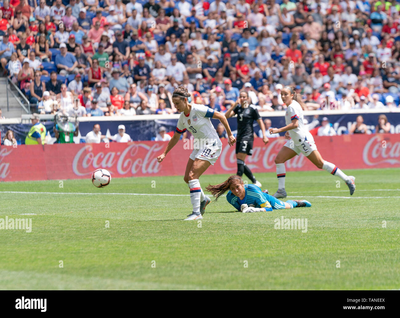 Harrison, United States. 26th May, 2019. Carli Lloyd (10) of USA ...
