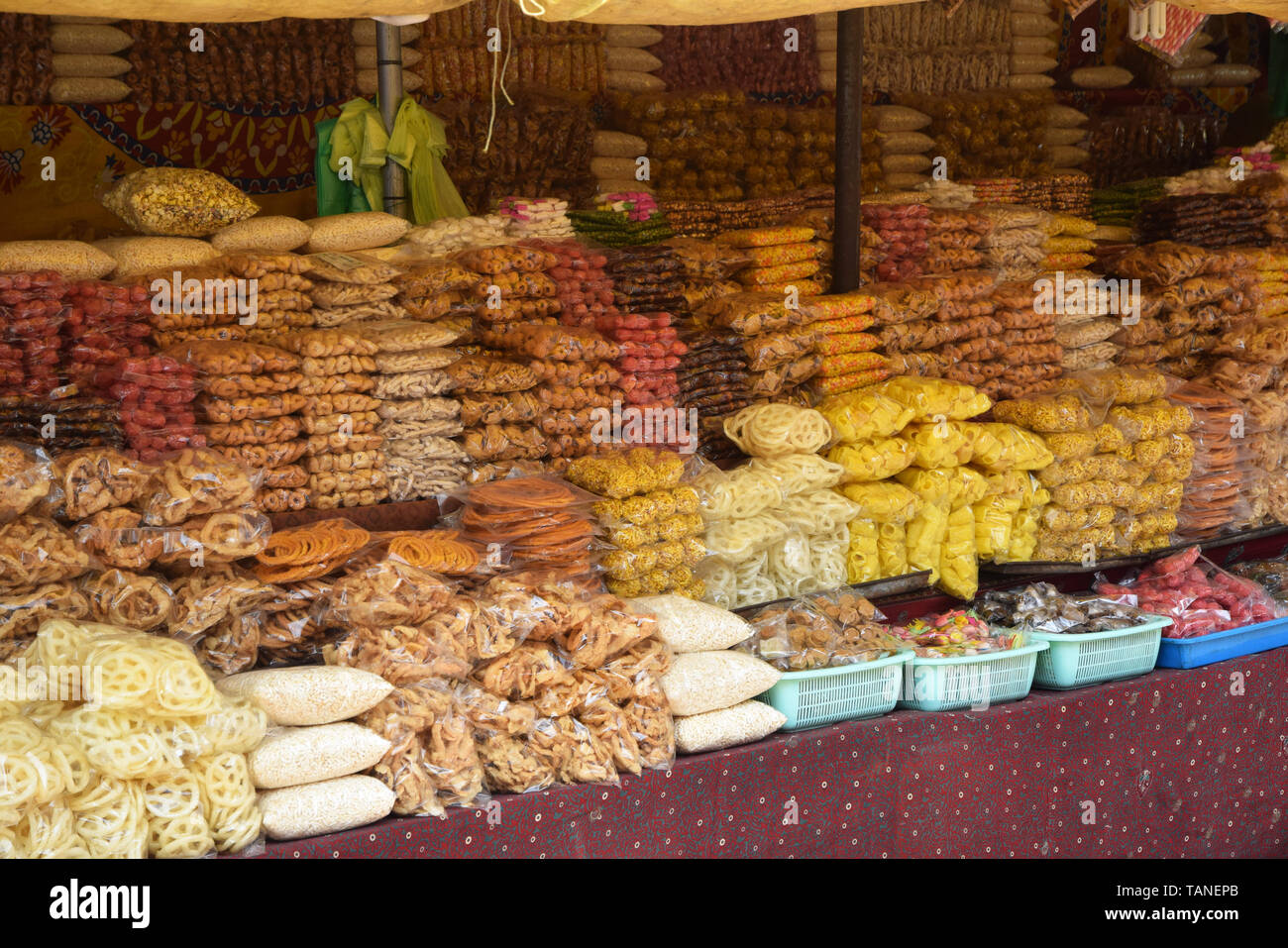Snack stall, kerala, india Stock Photo - Alamy