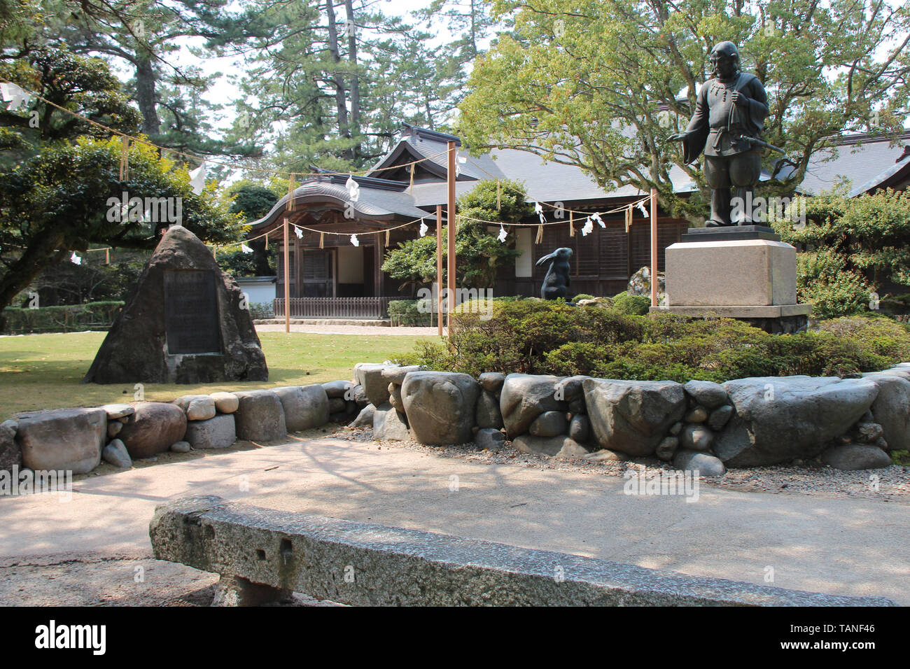 garden in a shinto temple (izumo-taisha) in izumo (japan Stock Photo ...