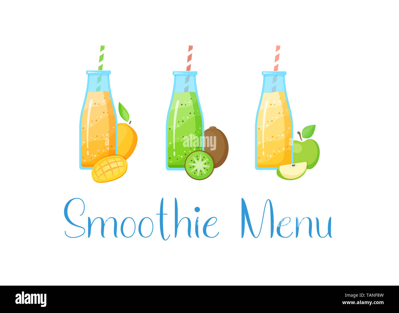 Menu Fruit Smoothies For Picture
