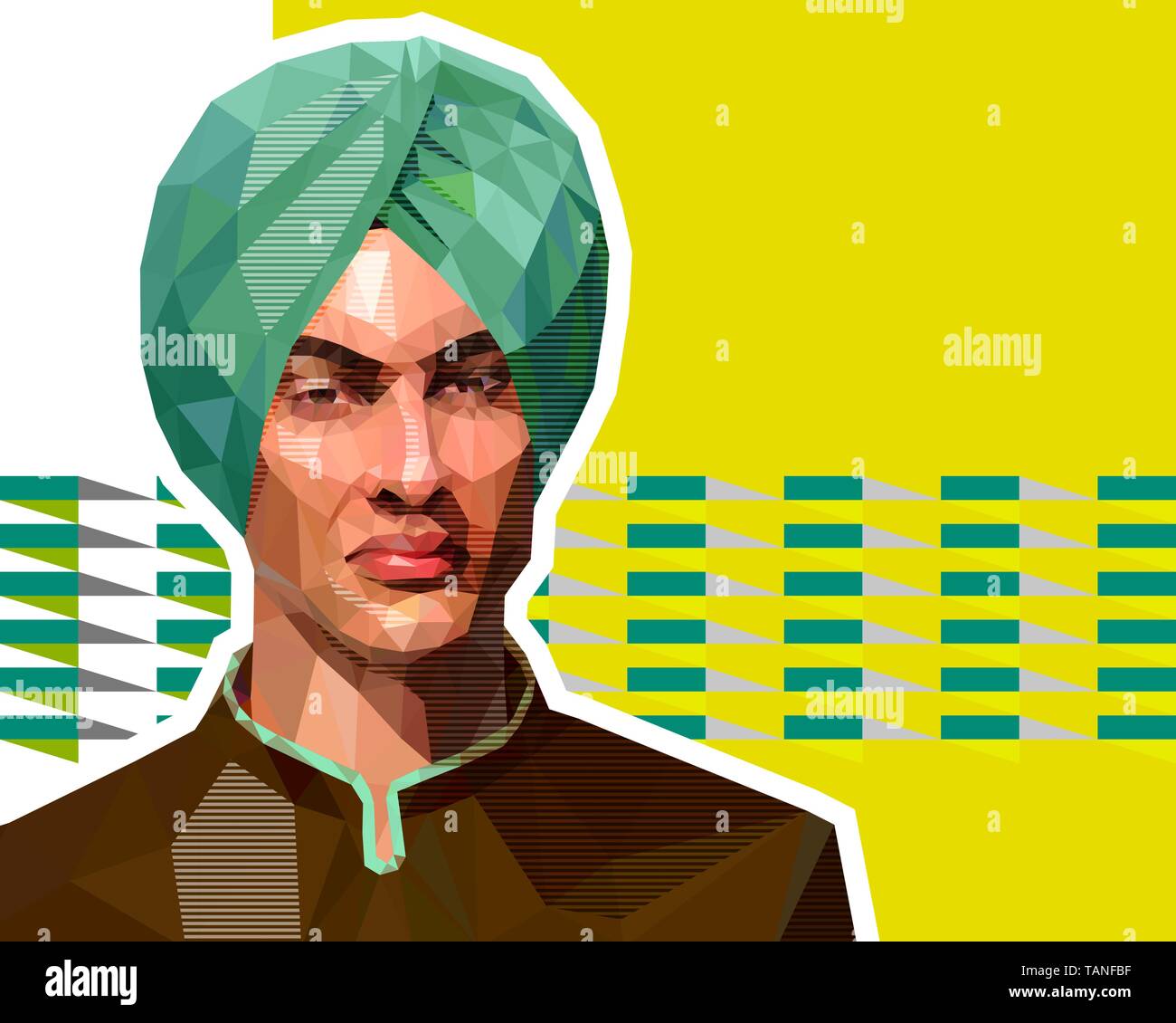 Handsome young adult muslim Stock Vector Images - Alamy