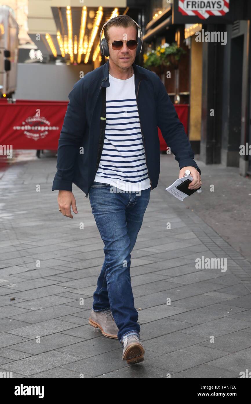 Max Beesley seen arriving at Global studios for radio interviews ...