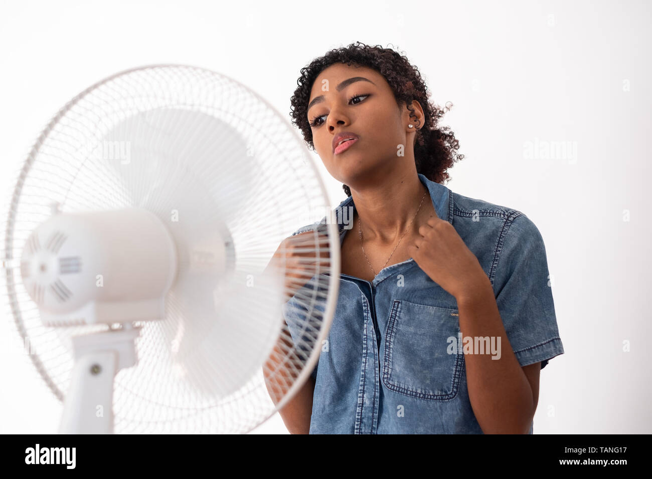 Cooling down temperature fan hi-res stock photography and images - Alamy