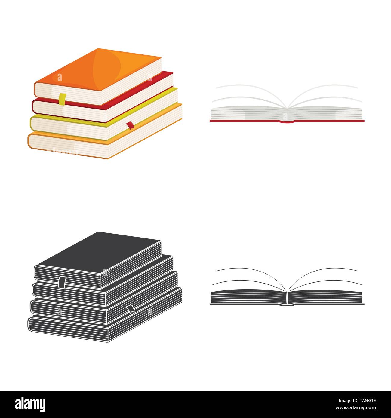 Vector design of training and cover symbol. Collection of training and ...