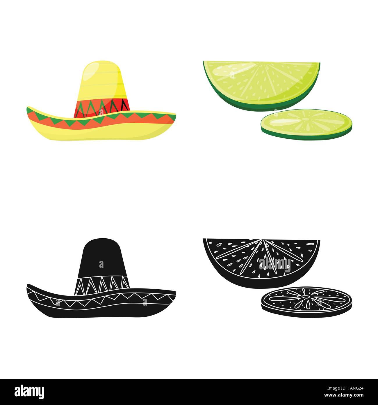 Isolated object of cafe and Latin logo. Collection of cafe and national ...