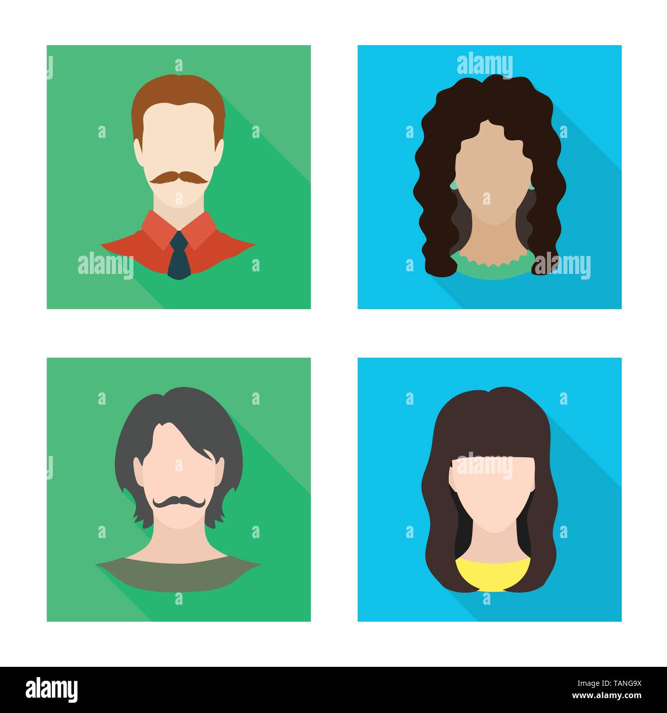 Isolated object of avatar and dummy sign. Set of avatar and figure ...