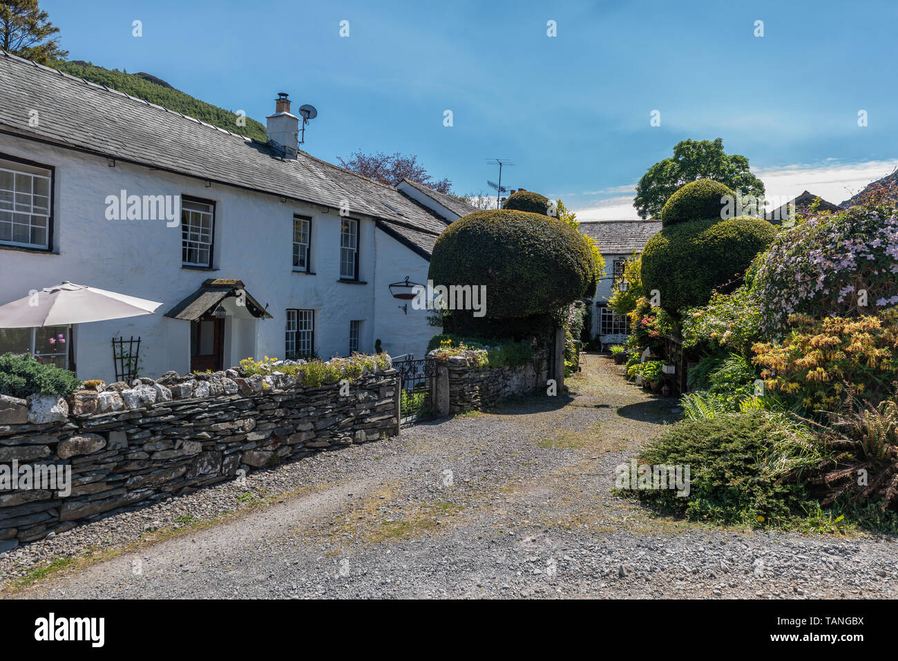 Grange village lake district hi-res stock photography and images - Alamy