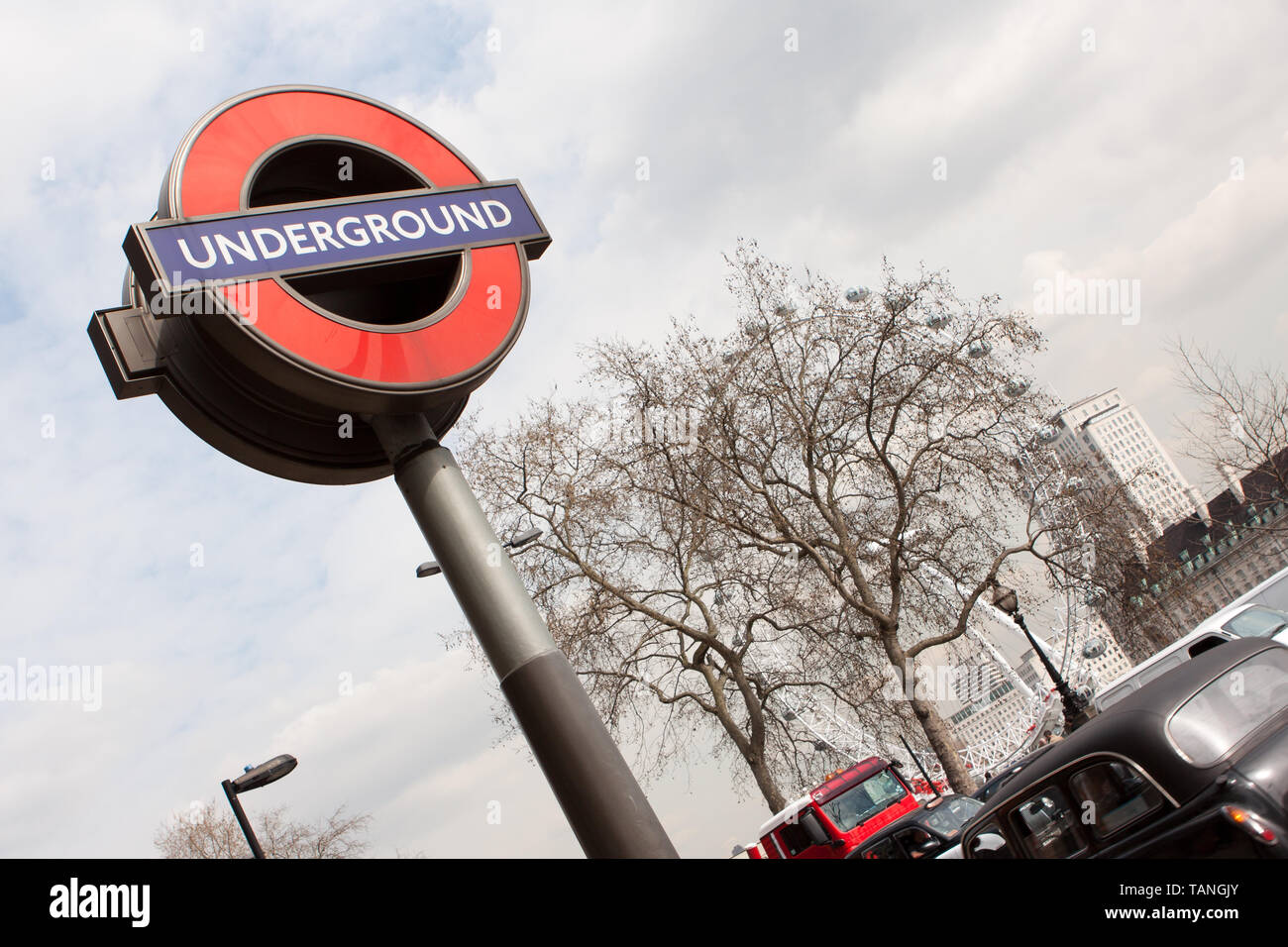 The iconic London underground sign in London, England, UK Stock Photo ...