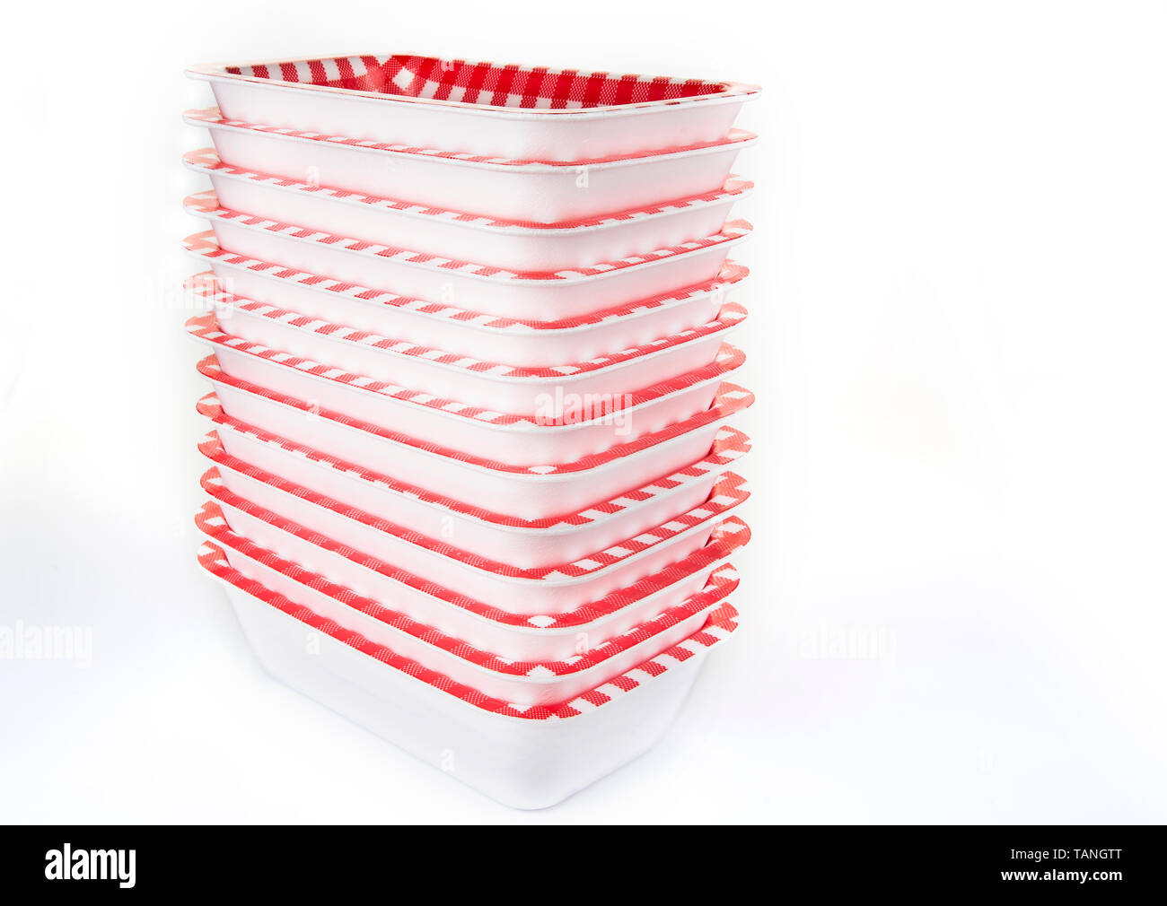 Disposable polystyrene bowl on a white background Stock Photo - Alamy