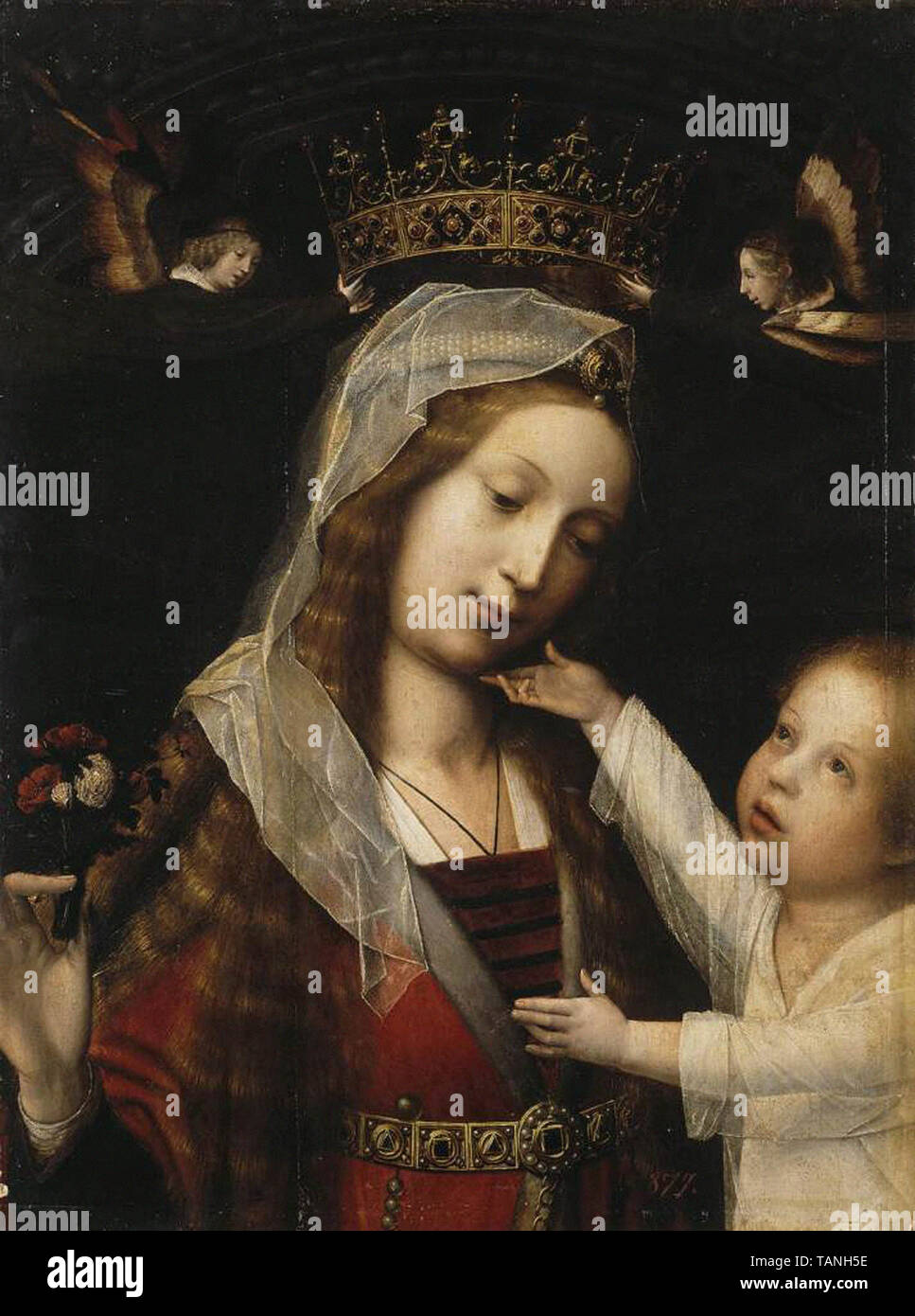 Jan Provoost - virgin child 1 Stock Photo - Alamy