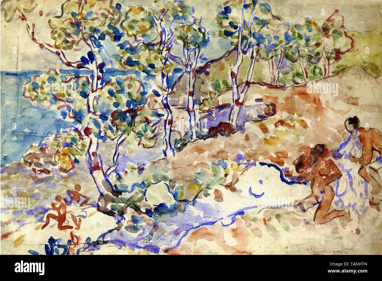 Maurice Prendergast - summer outing c 1913 Stock Photo - Alamy