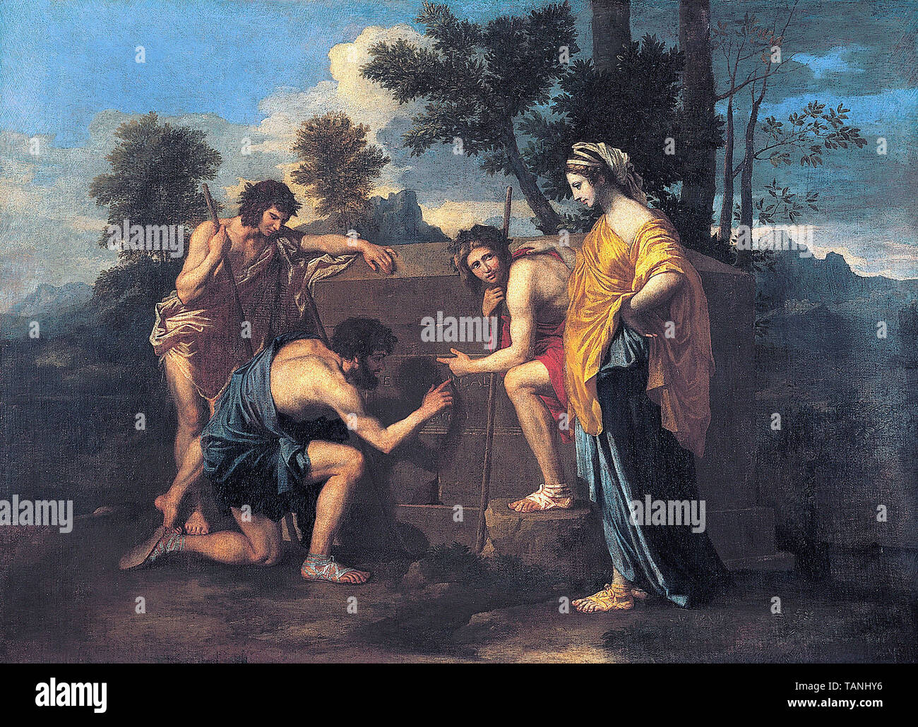 Nicolas Poussin - et arcadi ego 1639 1 1639 Stock Photo - Alamy