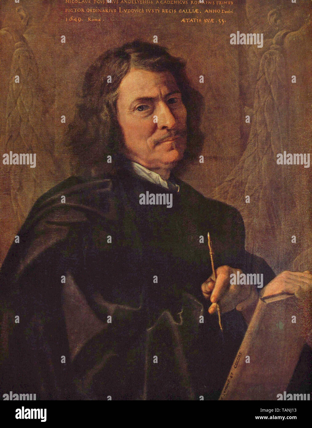 Nicolas Poussin - self portrait 1649 Stock Photo - Alamy