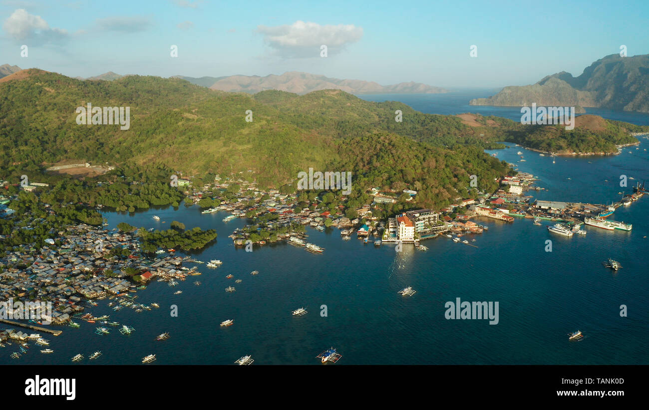 Coron town aerial view philippines hi-res stock photography and images ...